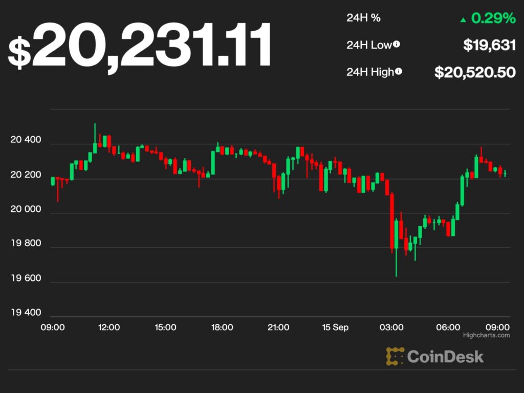 【US市場】ビットコインとイーサリアム、マージを前に横ばい - HUBSTAR